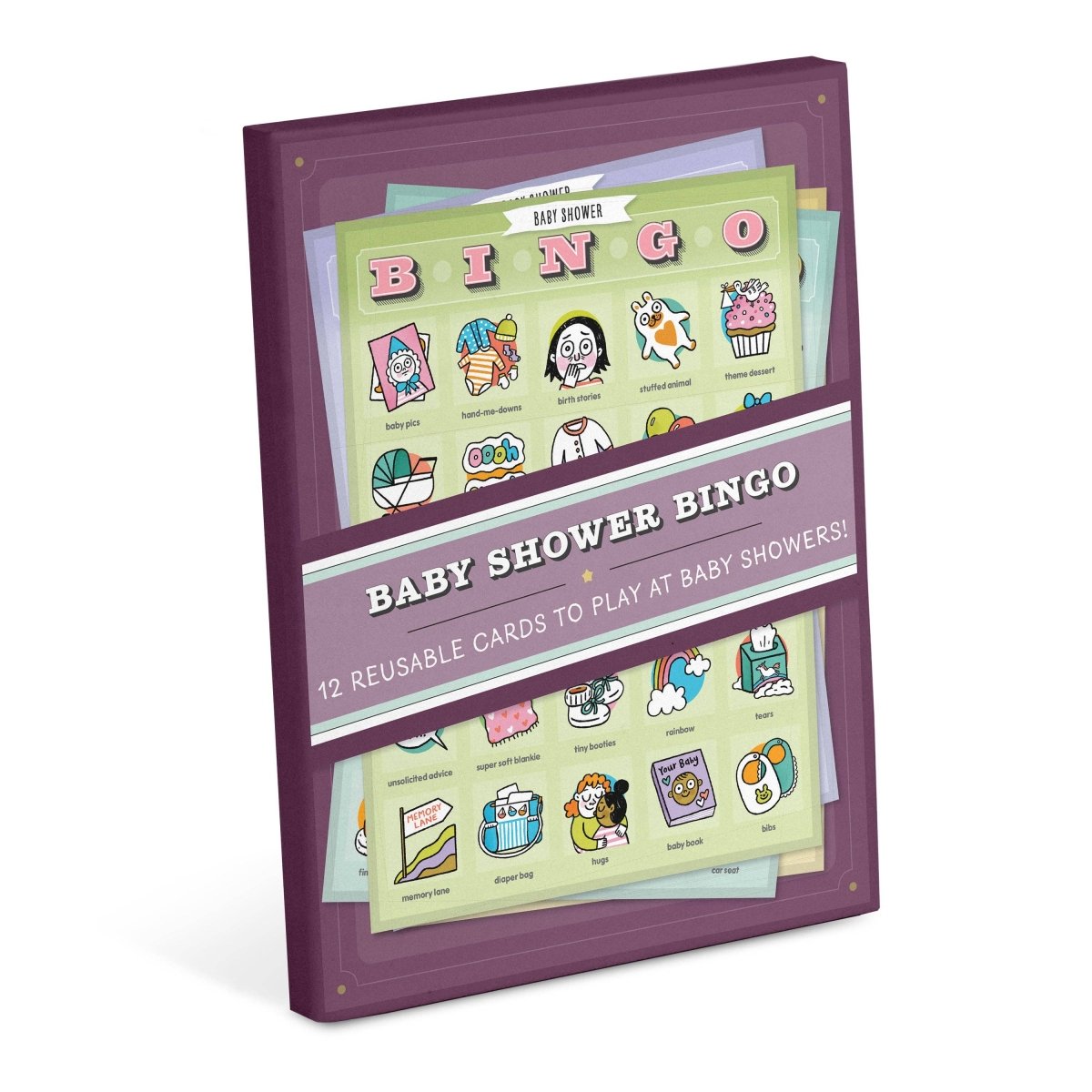 Knock Knock Baby Shower Bingo, 12 Reusable Cards for WFH Cal — The ...